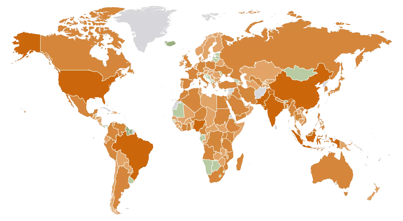 Most Populated countries in the World, 2025: Full list - FactoData